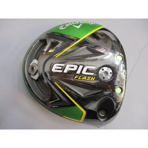 ■種別：ドライバー　■メーカー：キャロウェイ■モデル：EPIC FLASH SUB ZERO　■シャフト：ヘッドのみ（カバー、レンチ、スリーブなし）■フレックス：　■ロフト：9■本数：1　■番手：1W■長さ：0　■クラブ重量：194■ライ角...
