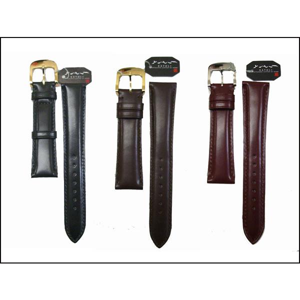さとり”松阪牛革で作った時計バンド（マシーンステッチ） ◇材質:松坂牛◇サイズ:12mmレディース　18×19×20mmメンズ◇色◇硯(ブラック)豊土(ダークブラウン)和栗(ブラウン)