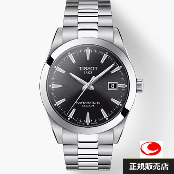 Tissot Gentleman Powermatic 80 SiliciumT127.407.11.051.00ブラック文字盤着用した時にこそわかる、その美しいシルエットとロングパワーリザーブが、フォーマルなビジネスシーンからアクティブな...