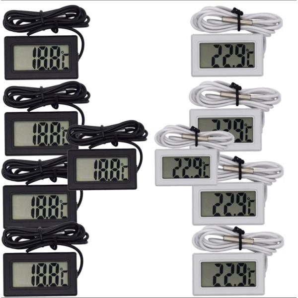 【5個セットです！】別ページで1個、4個セットも販売中です。センサーコード部分は防水仕様です。観賞魚や熱帯魚、めだか、金魚の水槽内、テラリウム内の温度管理にも。測定範囲：-50℃〜110℃本体動作温度：0〜50℃測定誤差：±1℃ケーブル： ...