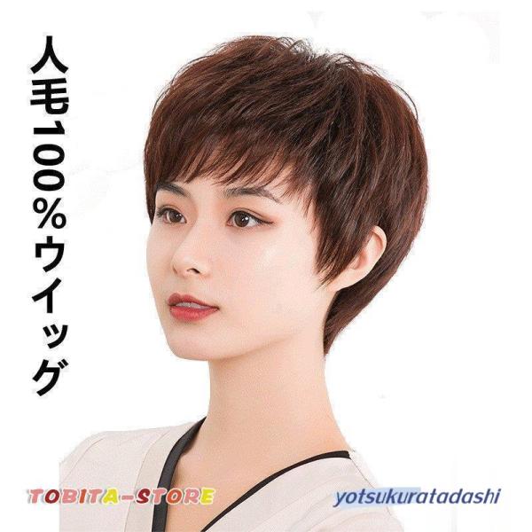 商品情報：サイズ：フリーサイズ（アジャスターで調整）製造法　機械製造材質：人毛カラー：レッドワイン　　ブラウン　　ブラック脱毛症の方、がん治療中の方の声から誕生したの商品です。毛質は、人毛です。毎日ウィッグを使う方、かつらを複数お持ちの方、...