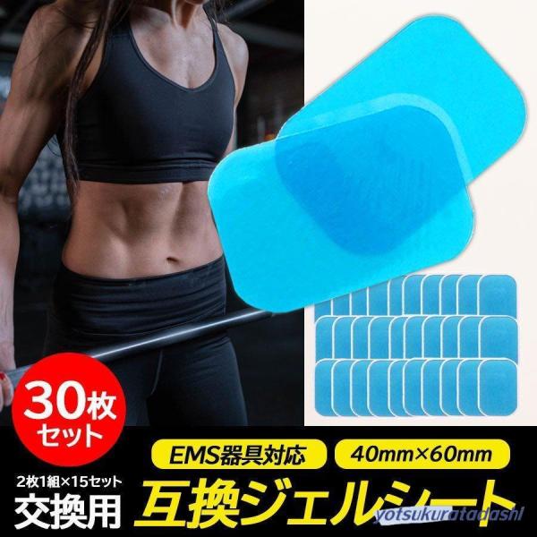 EMS用 互換ジェルシート ジェルシート 30枚セット シックスパッド シックスパッド互換 SIXPAD対応 消耗品 セット EMS 腹筋 ジェルパッド ダイエットEMS 互換品 ジェルシートシックスパッド、スレンダートーン等に代表される身...