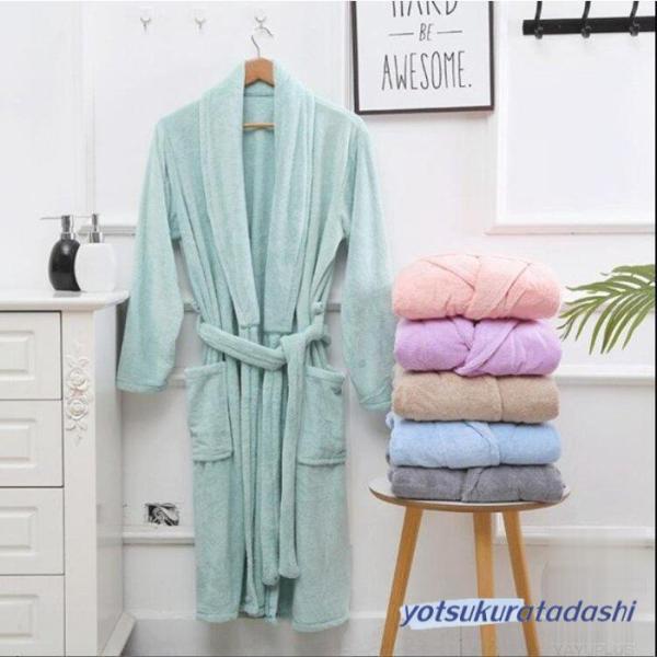 バスローブ ガウン マイクロファイバー ルームウェア もこもこ 裏起毛 レディース メンズ 男女兼用 厚手 ゆったり 冬 部屋着バスローブ ガウン マイクロファイバー ルームウェア もこもこ 裏起毛 レディース メンズ 男女兼用 厚手 ゆっ...