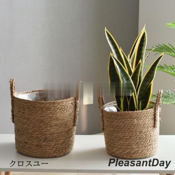 ■庭園、バルコニー、リビングルーム、ベッドルーム、廊下などのインストールに適しています。花かごの上にプラスチックの薄い膜があります。通気性がよくて、いろいろな花を植えられます。収納バスケットとしても使えます。【カラーについて】生産ロットによ...