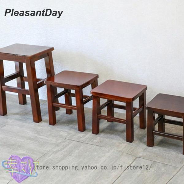 【商品仕様】●商品サイズ：高さ：25cm 27cm 30cm 35cm 40cm；●耐荷重80kg● 材質：木製；●座面から脚にかけてシンプルなラインに仕上げながら、広い座面を4本の脚がしっかりと支えるデザインで、とても安定感のある座り心地...