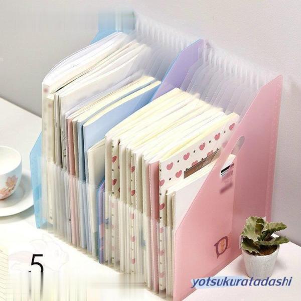 日用品雑貨 収納用品 収納 整理用品 マガジンボックス ファイルボックス レターケース 卓上 ジャバラ 大容量 整理整頓 ピンク ブルー クリア可愛い54]日用品雑貨 収納用品 収納 整理用品 マガジンボックス ファイルボックス レターケー...