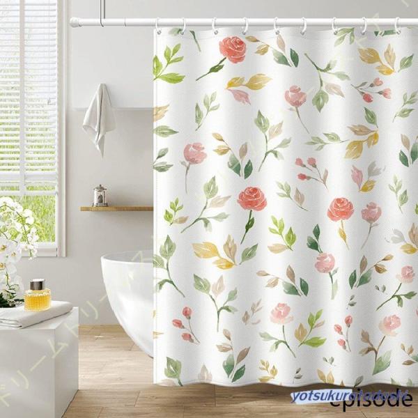 特徴：◆防水防カビ加工なので衛生的！シャワーの水滴を飛び散らないように防止します。◆通気性確保しながら目隠し効果が確保します。光を通すことができて明るさを失わず、プライバシー保護ができて、圧迫感もありません。◆水滴の飛散を防ぐだけでなく、保...