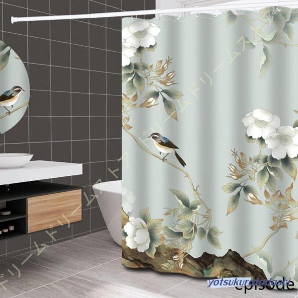 特徴：◆防水防カビ加工なので衛生的！シャワーの水滴を飛び散らないように防止します。◆浴室内も暗くなることがないので、圧迫感を感じさせません、いつも明るく快適に使用することができます。◆水滴の飛散を防ぐだけでなく、保温効果も高く、寒い冬でも安...