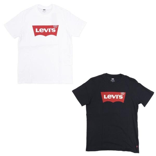 おなじみのロゴがプリントされただけの超シンプルTEE！(リーバイス TEE カットソー トップス 洋服 ミドル丈 ファッション メンズ レディース ユニセックス キッズ 大人 子供 老若男女 M L ロゴ Uネック クルーネック 丸首 おし...