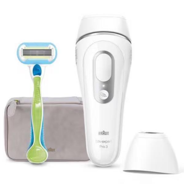 ●家庭用の脱毛器やシェーバーなどで有名なブラウンのエントリー光美容器 Pro3。お手軽にお手入れを始めたい方へ、「ツルスベ美肌*1を叶える、あんしん３in１ムダ毛ケア」を実現。(1)医療機関テスト済みだからセルフでも安心、(2)冷却いらずで...
