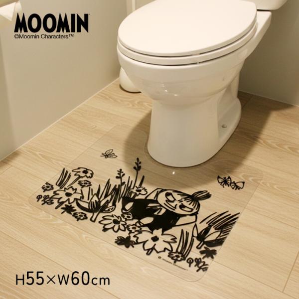 インテリアに溶け込むムーミンのクリアマット床のデザインを活かせる透明タイプのトイレマットにムーミン柄が登場！柄部分はブラック／ホワイトのみで表現されていて可愛すぎず、シンプルで大人っぽい印象に仕上がっています。◆サイズ：約H55×W60cm...