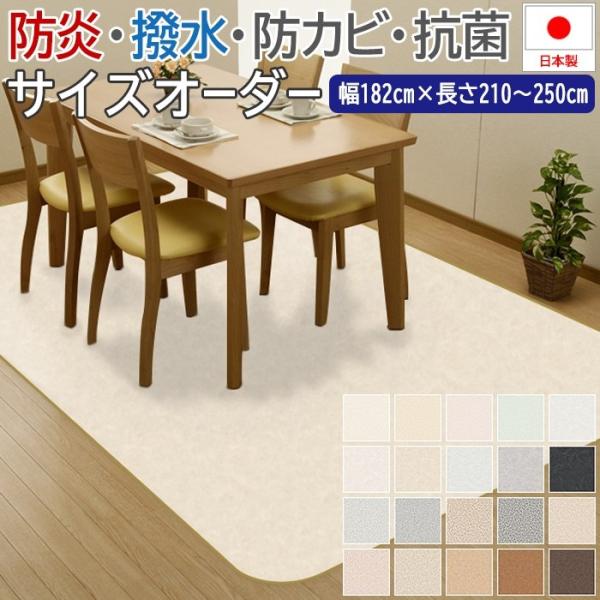 四隅は引っ掛かりにくいR加工（角丸）です。フチはテープロック加工してお届けします。※フチの部分は布製ですので撥水効果はありません。■サイズ：幅182cm×長さ210〜250cm■品番：ストーン＆プレーン2（Eタイプ）■素材：[表地]塩化ビニ...