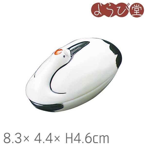 鶴の形の蓋付き小鉢。●サイズ：約5.8×5.8×高さ4cm●材質：陶器 ●製造：中国製[キーワード]ツル、つる、鳥、業務用、正月、お祝い、お節料理、陶器、豆鉢、小鉢、珍味入れ、用美、ヤマコー