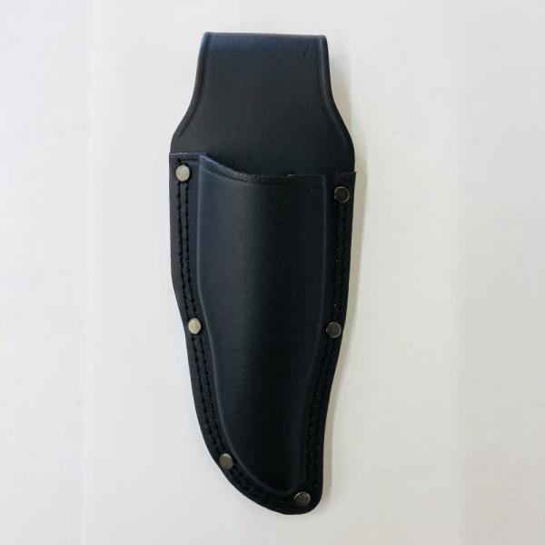 植木鋏入れ 革 マットな黒 おしゃれ 植木用革ケース 台曲 マットブラック CB-32