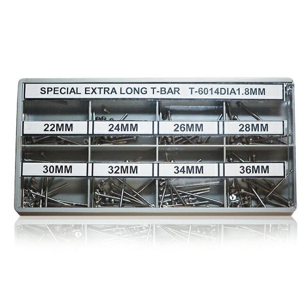 エクストラロングリベットピン80本セット φ1.8mm / φ1.5mm 22?36mm （8種各10本入） DE-6014/DE-6013 【時計部品/修理部品/中留修理/バンド調整】※ブランド名・メーカー名のみでは、該当サイズの特定が困...