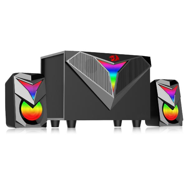 REDRAGON RGB 2.1チャンネルスピーカーToccata GS700高音質と迫力のサウンドを実現するゲーミングスピーカー特徴:・RGBイルミネーション: ゲームの雰囲気に合わせて臨場感を高める6種類のイルミネーション。・高音質サウ...