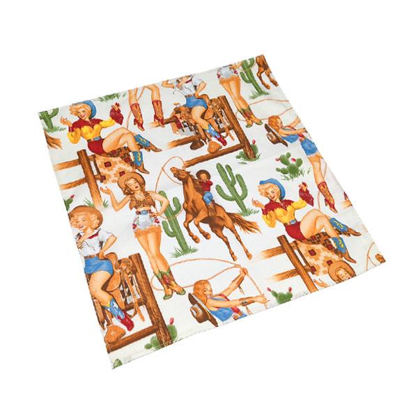 ウエスタンの老舗ブランド「Rockmount(ロックマウント)」のバンダナです。元々シャツに使われる生地を使用した、質感の良い素材です。大判サイズになりますので、ファッションアイテムだけでなく、お部屋のインテリアとしてもお使いいただけます。...