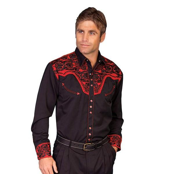 100年以上の歴史を持つ、老舗ウエスタンブランド「Scully(スカリー)」の、薔薇をモチーフにした刺繍があしらわれた長袖ウエスタンシャツです。ポリエステルとレーヨンが混紡された、シワになりにくく、さらさらとした上質のしっかりした素材を使用...