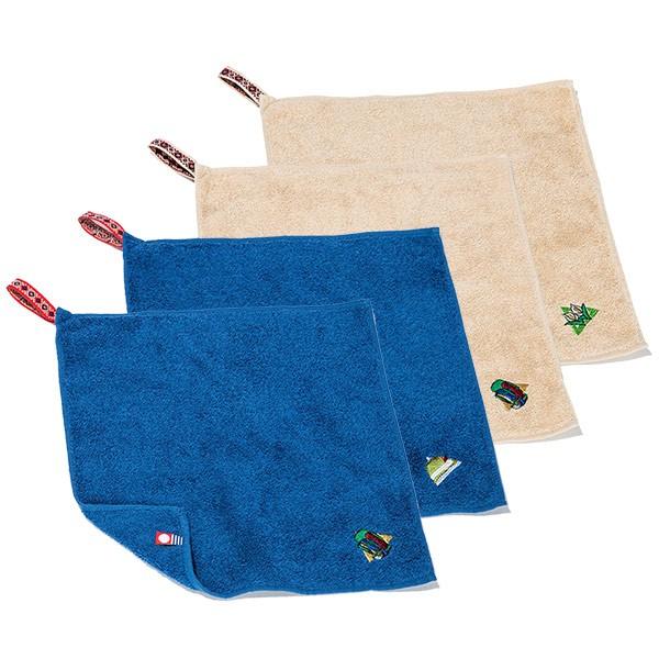 クラボウ・パーフェクトコットンを使用した、IMABARIマーク認定、ハンカチタオル(4枚セット)です。アンモニアなどの匂いを瞬間的に、永続的に分解する特殊なクラボウ独自の技術から生まれたコットンを使用。チロリアンテープ付きで、カラビナなどで...