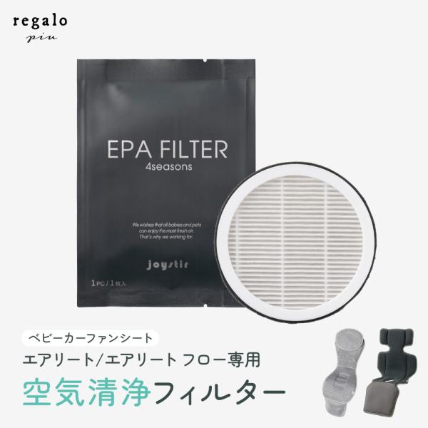 ★regalo piu Aireat（エアリート）専用　空気清浄フィルター★ベビーカーファンシート「エアリート」専用の、高性能空気清浄フィルター（EPA11フィルター）。