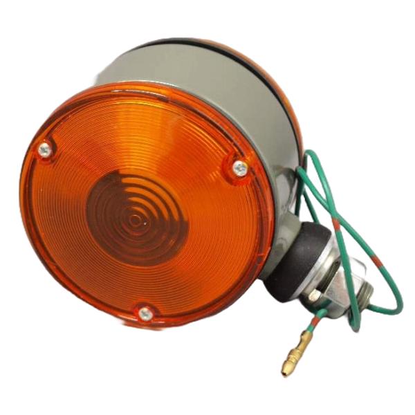 フロントフェンダーランプシングル球用（電球別売）DS-0186　電球別売縦100　横幅85　奥行70ｍｍオレンジレンズシングル球専用になっています。アースはボディーアース。単体一つの値段です。電球は別途お買い求め下さい。