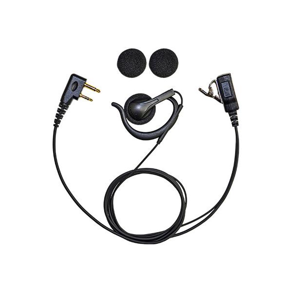 耳かけスピーカータイプのイヤホンマイクロホンF.R.Cストレートプラグ聞き取りやすさと安定性の向上、耳への負担軽減衣類の襟元などにクリップで装着して手動による送信が可能対応機種：FC-B203/NX-MINI/NX-20X/NX-20R/N...