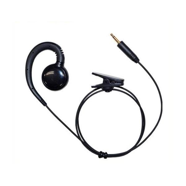 耳当てフックタイプ耳にソフト、脱落しにくい、外界の音も良く聴こえるタイプのイヤホンですプラグ径：φ2.5mmコード長さ：約70cm