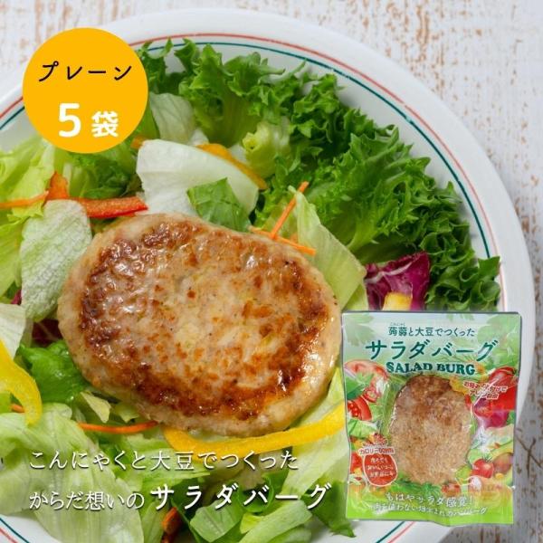 もはや　サラダ感覚！常温保存お肉を使わない畑生まれの　ハンバーグ1袋食べても　９０g　７７．４Kcal。蒟蒻と大豆で作った100％プラントベース（植物由来）の新感覚食物繊維が豊富で低カロリーな蒟蒻とたんぱく質が豊富な大豆使用。肉を未使用、こ...
