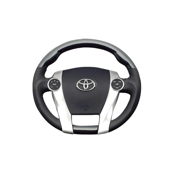 ■商品詳細適合車種:プリウスアルファ年式:2011/05-(平成23年05月-)型式:ZVW40系注意事項:GRSPORTS車は取付不可カラー:ブラックカーボン調×ダークグレーレザータイプ:ガングリップメーカーNo.:LS64-039※必ず...