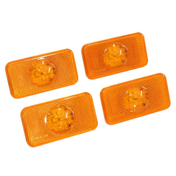 ■参考適合車種■・メーカー：ボルボ VOLVO・車種：FH4・備考：※要配線加工(日本仕様の車両は取付箇所に配線が来ていません)◆セット内容：マーカーランプ×4VOLVO FH4 リフレクター型サイドマーカーです。■送料：850円(九州、北...