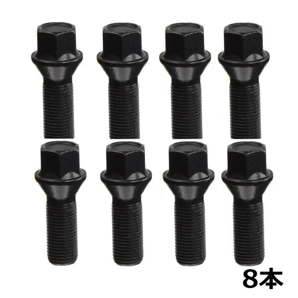 ・カラー：ブラック(黒)・ピッチ：P1.25・ボルト径：M12・首下：43mm・テーパー：60度・ソケットサイズ：HEX17mm◆セット内容：8個セット欧州車、輸入車用 ラグボルト 8個セットです。ホイールやスペーサー交換の際にオススメです...