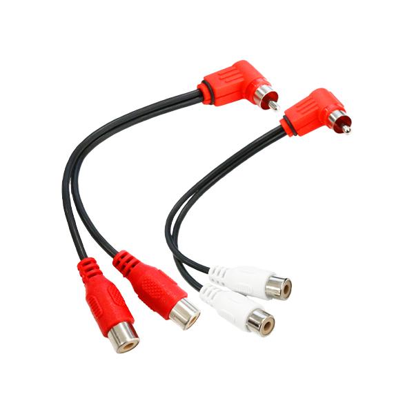 ・互換製品：CD-002W◆セット内容：2本RCA出力 2系統 分岐ハーネス1系統のRCA出力を2系統に分岐するハーネス1本です。サイバーナビ等でウーハー出力がRCA１本のものは、この分配ケーブルで２本に分割した後、RCAケーブルを接続して...