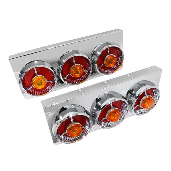 ・対応V数：24V車専用・サイズ：（約）長さ：625mm 高さ：255mm 奥行：185mm◆セット内容：本体×2(左右セット)汎用品になりますのでサイズが合えばどの車種にも装着可能です。取付簡単なL型ステー付です加工バンパーの方やレトロ仕...