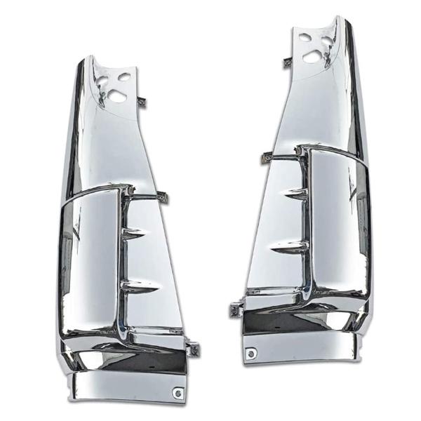 ■参考適合車種■・メーカー：イスズ・車種：ギガ 前期・年式：H15〜H19/2・備考：-・カラー：クロームメッキ◆セット内容：ギガ専用コーナーパネル　左右2本トラッカー必見！！メッキコーナーパネルです。メッキコーナー純正交換タイプです。コー...