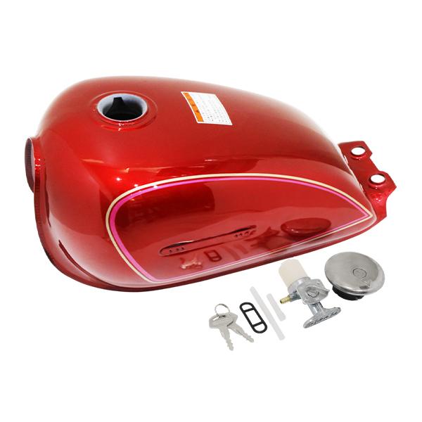 ■参考適合車種■・メーカー：スズキ・車種：GN125 グラストラッカー ボルティ・カラー：レッド 赤◆セット内容：燃料タンク×1フューエルコック×1タンクキャップ×1スズキ GN125 グラストラッカー ボルティ 燃料タンク・タンクキャップ...