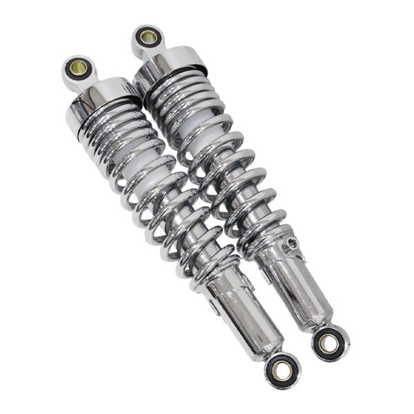 ・商品仕様：【参考適合車種】マグナ250 V-TWINモンキー クローム メッキ【サイズ】・穴〜穴間の長さ　約310mm■セット内容サス本体　左右セット※車種によってはフレームの塗料厚の関係でカラーがきつい場合があります。フレーム側取り付け...