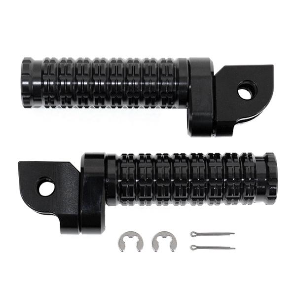 ・商品仕様：【商品サイズ】全長(取付け部含む）約120mmステップ長 約78mmステップ直径 約24mm【素材】アルミ アルマイト表面処理【カラー】ブラック【適合車種】スズキ GSX-R1000 GSX-R750 GSX-R600 GSR4...