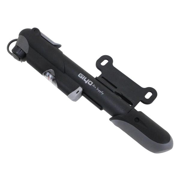 ■商品詳細■・商品仕様：【商品名】GIYO GP-41S(並行輸入品)【色】ブラック【最大空気圧】100psi【対応バルブ】米式、仏式プラスチックバレル【サイズ】約21cm（収納時）【重量】約105g（ポンプのみ）■セット内容本体×1車体取...