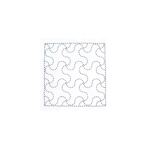 <出来上がり寸法>約縦34ｃｍｘ横34ｃｍ<キット内容>刺し子糸晒木綿(白)刺し子針（特大）カラー説明書<重量>約47g<備考>図案は布にプリント済み。みんなできちゃうシリーズらくらく「刺し子...