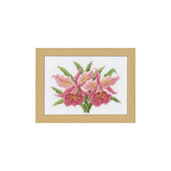 クロスステッチ　初〜中級月日の流れを美しい季節の花々で表現したクロス・ステッチキットです。暮らしの中に彩りのある優雅な空間を。<出来上がり寸法>額外径:約15cm×20cm　額内径:約11.6cm×16.6cm<キット内容...