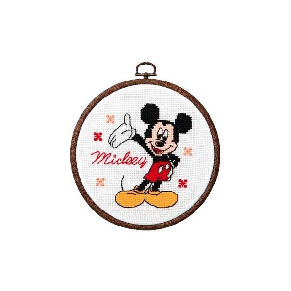 <出来上がり寸法>額内径：15.5cm<キット内容>25番ししゅう糸No.8300布 インディアンクロス(オフホワイト)おしゃれフープクロス針プリントネームカラー図案付説明書<打込目数>13カウント／1イ...