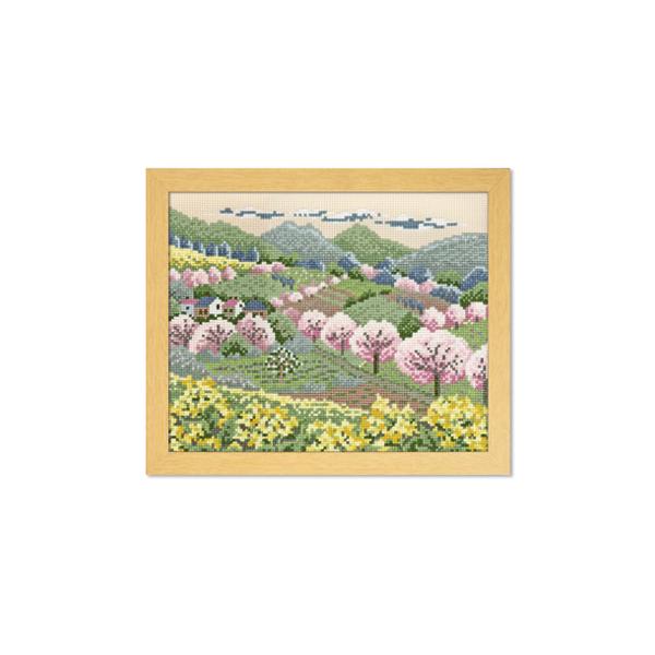 <出来上がり寸法>額外径：約縦35.1cm×横41.8cm額内径：約縦29.7cm×横36.4cm<キット内容>●ししゅう糸(綿１００％)　●No.３０００布（ジャバクロス中目）（綿１００％）●クロス針　●カラー図案...