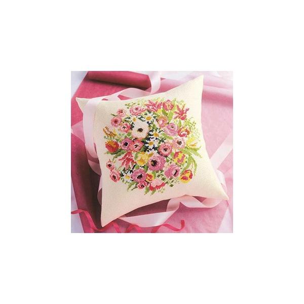 <出来上がり寸法>縦40cmx横40cm<デザイン>尾上雅野<キット内容>25番ししゅう糸No.3000布 ジャバクロス中目(ベージュ)クロス針カラー図案付説明書<打込目数>9カウント／1イン...