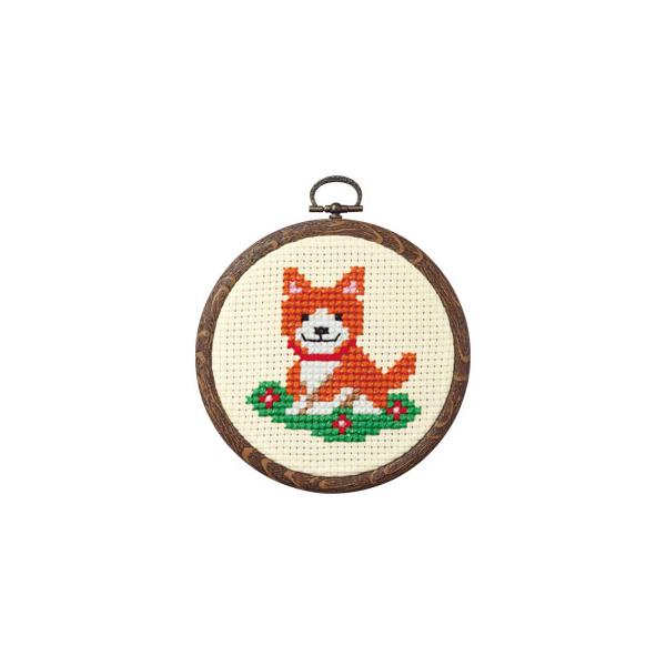 <出来上がり寸法>額内径約10.5cm<キット内容>25番ししゅう糸No.3000布 ジャバクロス中目(クリーム)おしゃれフープクロス針カラー図案付説明書<目数>9カウント／1インチ・約35目／10cm&...