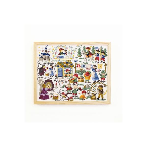 人気刺しゅう作家Nitkaさんとの初コラボレーションキット。幼い頃、誰もが一度は夢見た童話の世界をクロスステッチで表現しました。14カウントのアイーダを使用した、刺しごたえのあるキットです。クロスステッチに没頭するとともに、物語の世界をお楽...