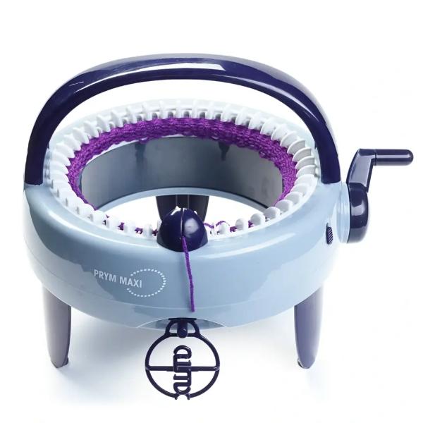 編物を手軽に楽しめる編み機です。ハンドルを回し簡単に編めます。ニットチューブを素早く作成するための大型編み機丸編み44目、平編み40目初心者でも使いやすい生産国：中国パッケージサイズ：32×34cm×15.5ｃｍMAXI 編み機は、Prym...