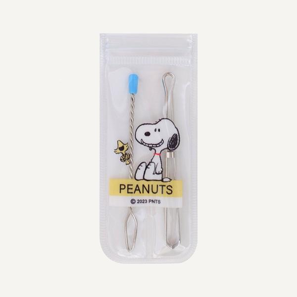 ハサミ式、玉つきの2タイプのセットですサイズ：40×90×4mmパッケージ：65×150×5mm材質：真ちゅう（ニッケルメッキ、ＰＰ樹脂（玉） 本体：韓国製、ケース：日本製