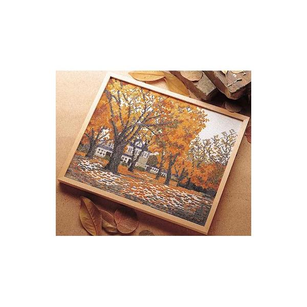 <出来上がり寸法>額外径：縦36.5cmx横44cm、額内径：縦33.5cmx横41cm<デザイン>尾上雅野<キット内容>25番ししゅう糸No.3000布 ジャバクロス中目(オフホワイト)クロス針図案付説...