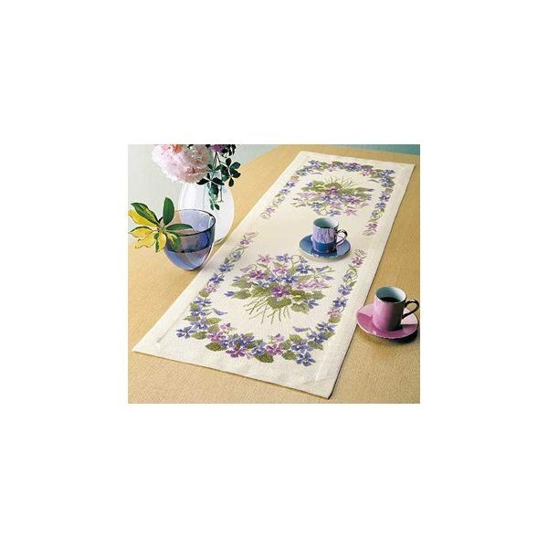 <出来上がり寸法>縦100cmx横35cm<デザイン>オノエ・メグミ<キット内容>25番ししゅう糸No.3800布 アイーダ(ベージュ)クロス針カラー図案付説明書<打込目数>14カウント／1イ...