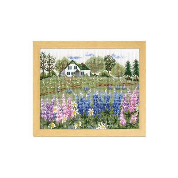 世界で愛される美しい物語の風景を、クロスステッチで表現しました。<出来上がり寸法>額外径：縦35.1cmx41.8cm、額内径：縦29.7cmx36.4cm<デザイン>オノエ・メグミ<キット内容>25番し...
